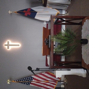 3' Tall Lighted Wood Cross Easter Christian Wood Cross Backlighted ...