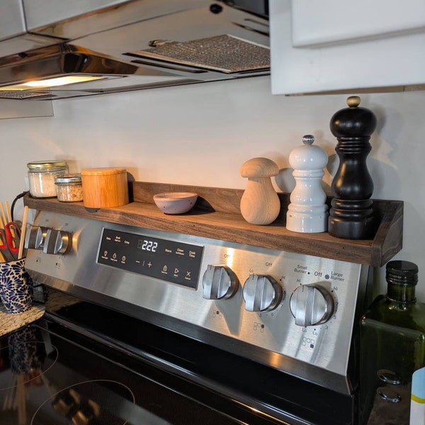 Stove Top Spice Rack-tray-kitchen Shelf-organizer-storage-space Saver ...