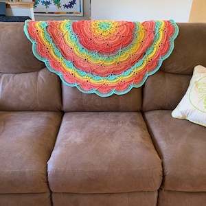 Flower Puddles Mandala Blanket Crochet Pattern - Etsy