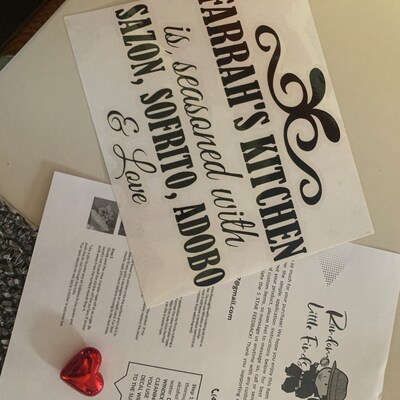 Custom in Loving Memory RIP Forever in My Heart Spanish Vinyl Car ...