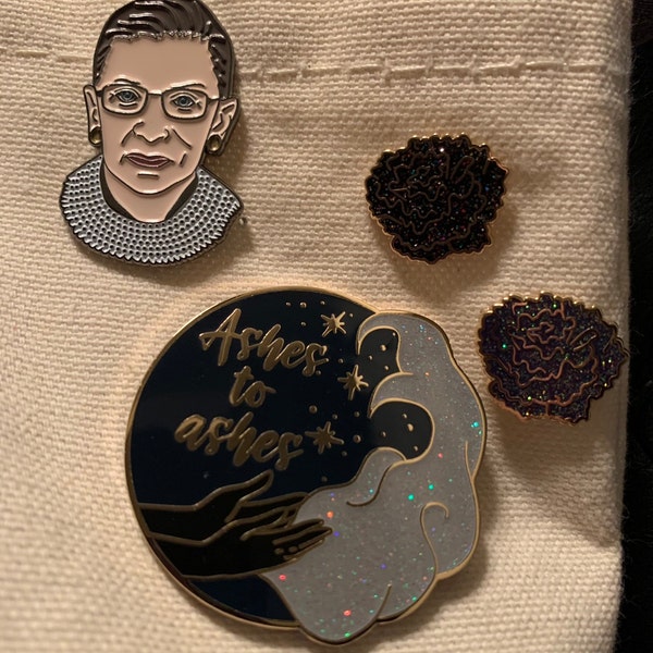 Death Positive Enamel Pin - Mourning Jewelry - Death and Loss Art ...
