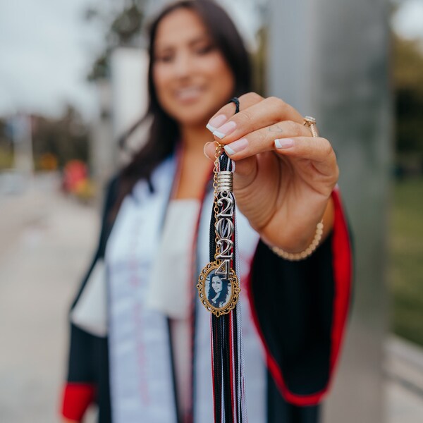 Graduation Photo Charm, Graduation Memorial Tassel, Tassel Photo ...