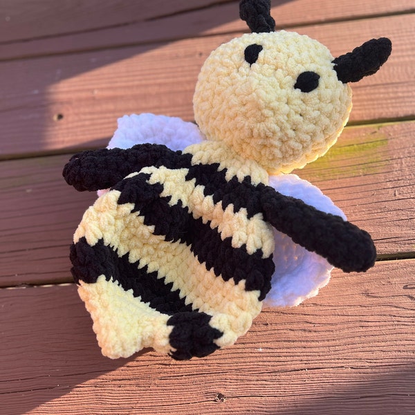 Benji the Bee Crochet Pattern, Crochet Snuggler - Etsy