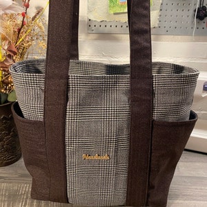 Tote Bag Pattern , Tote Bag With Pockets , Canvas Tote Bag , Digital ...