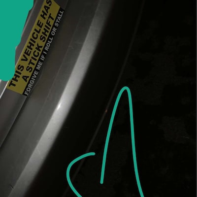 New this Vehicle Has a Stick Shift Forgive Me If I Roll or Stall BUMPER ...