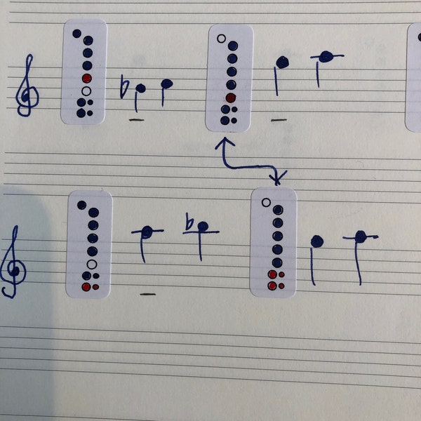 Recorder Tablature / Fingering Paper: Download and Printable PDF ...