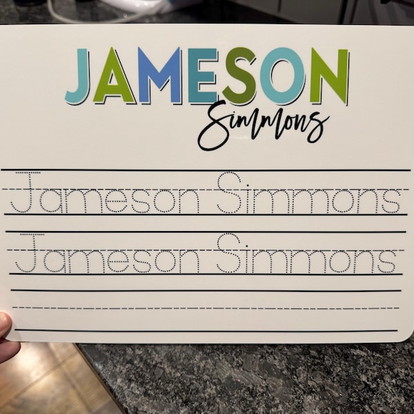 Name Tracing Sign, Kids Personalized Tracing Board, Name Tracing Board ...