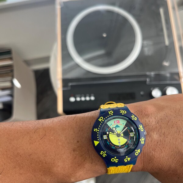 Swatch Watch Vintage GO BIG Rare Swatch Access Watch in Original Box ...