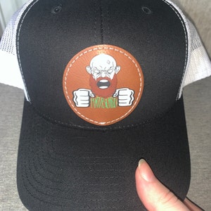 Personalized Player Number Leather Patch Hat Personalized - Etsy