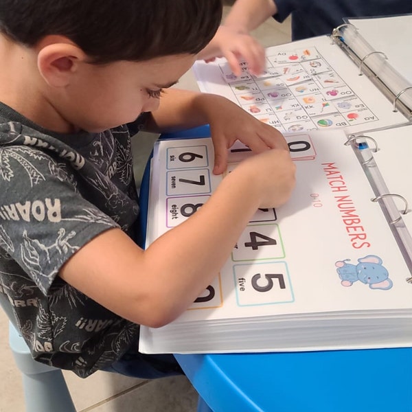 Toddlers First Educational Busy Book. Personalized Learning Binder ...