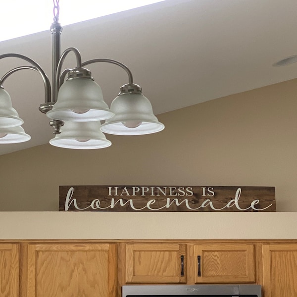 Happiness is Homemade Sign / Kitchen Sign / Cooking Sign / Farmhouse ...