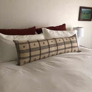 Ivory and Rust Orange XXL Long Lumbar Pillow Cover Body | Etsy