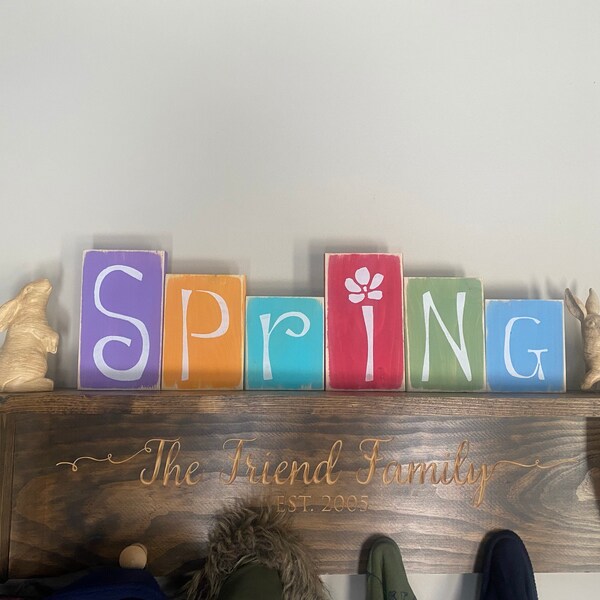 Summer Blocks - Summer Decor - Summer Signs - Wood Shelf Sitters ...