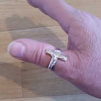 Crucifix Ring - Etsy
