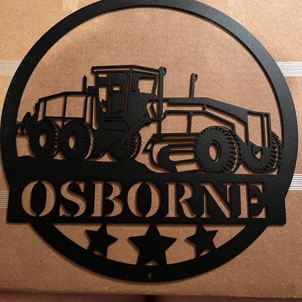 Construction Collection: Road Grader Metal Sign - Etsy
