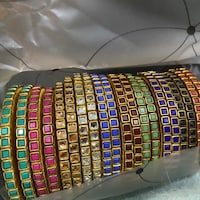 Buy Multicolor Silk Thread Banglesset of 2 to 40 Bangles Online in ...