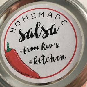 Personalized Salsa Canning Labels Salsa Canning Stickers Mason Jar ...