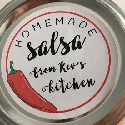 Personalized Salsa Canning Labels Salsa Canning Stickers Mason Jar ...
