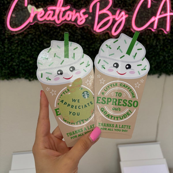 Coffee Thank You Gift Printable, Teacher Gift, Teacher Appreciation ...