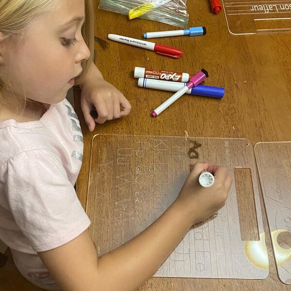 Childs ABC 123 Shapes Tracing Pad SVG FILE / Svg, Pdf, Png - Etsy