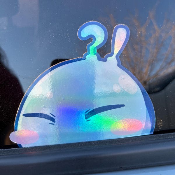 Derpy Fire | Holographic Anime Game Chibi Car Laptop Vinyl Decal ...
