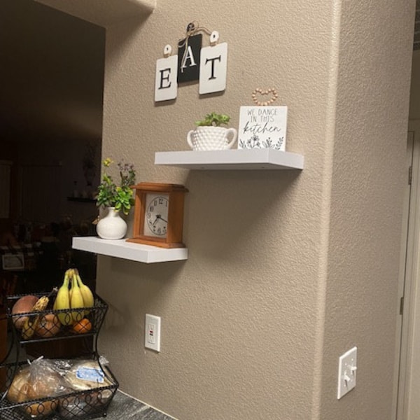 Rustic EAT Wall Decor - Cutting Board Shaped EAT Wall Hanging ...