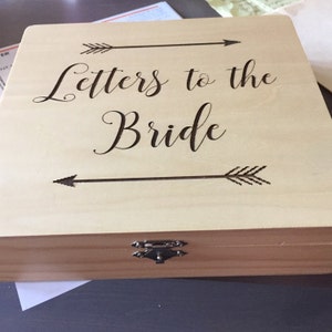 Letters to the Bride Box Bridal Box Gifts for the Bride Anniversary Box ...
