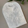 Large Concrete Arch Wave Tray Molds Plate Mat Mold Striped Thick ...