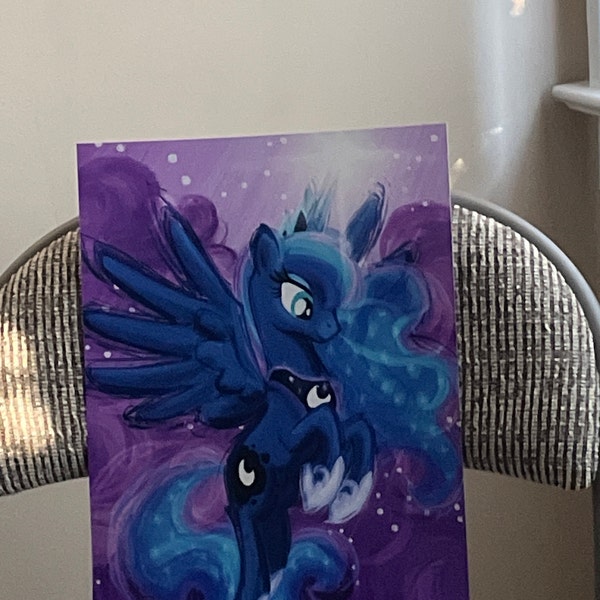 Princess Luna - My Little Pony Friendship is Magic Art Print Poster - Etsy