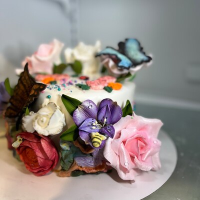 Gumpaste Cake Decorations WHITE Gum Paste Blossoms 24 Piece - Etsy