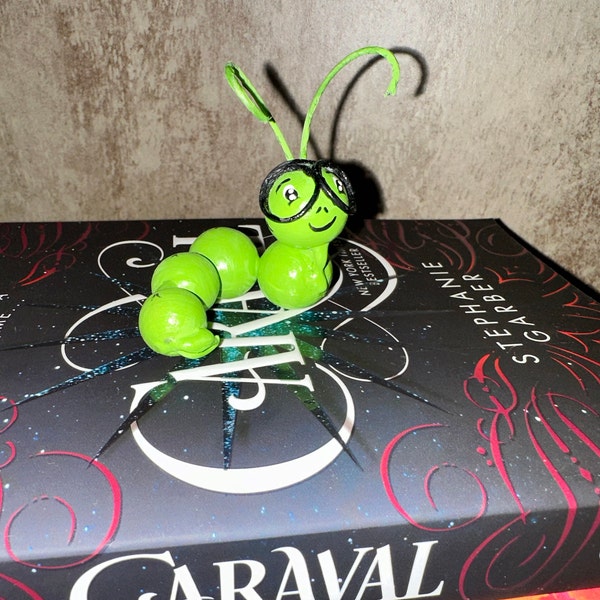 Handmade Wooden Book Worm; Bookworm;large and Small Book Worm Decor ...