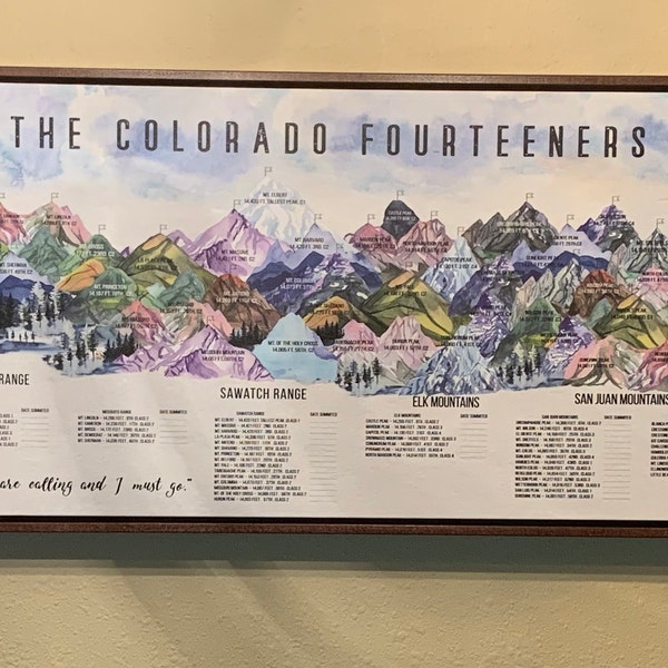 ADK46 Adirondack High Peaks, Progress Tracker Coloring Canvas, Home ...