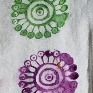 Sea Shell Pottery Wood Stamp Hand Carved Fabric Textile Indian | Etsy