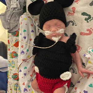 NICU Little Frog Micro Preemie Outfit With Overalls, Fits 2, 3, or 4 ...