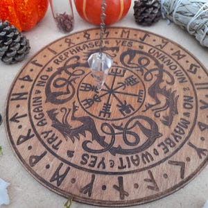 Crystal Moon Pendulum Board Svg Divination Tool Svg Pagan Decor Svg ...