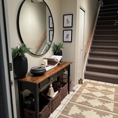 Custom Size Handmade Wool Jute Kilim Dhurrie Runner Rug With Fringes ...