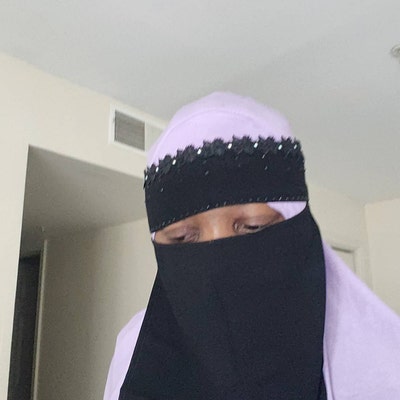 Niqab, Black Niqab, Butterfly Niqab, Lace Niqab, Closed Face Niqab ...