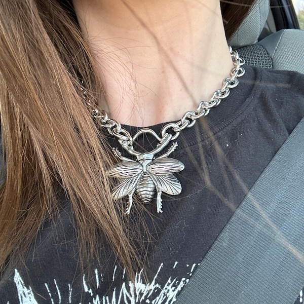 Spike Chain Choker Necklace| Gothic Jewelry| Spike Necklace| Emo ...