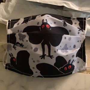 Cute Mothman Pattern Face Mask Cover - Etsy