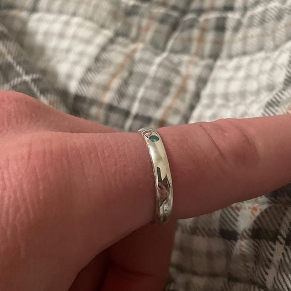 Jujutsu Kaisen Inspired Yuta Okkotsu Ring Necklace, JJK, Custom Name ...