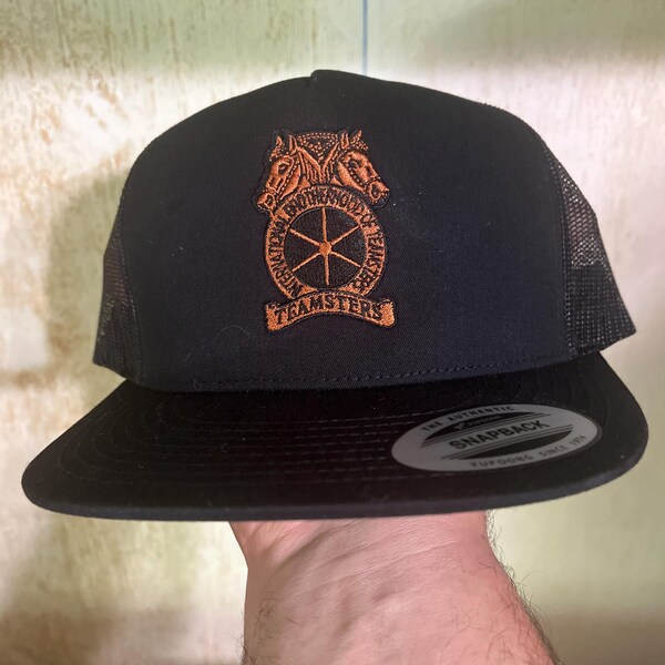 Teamster Union Embroidered Trucker Hat With Personalized Local Number ...