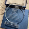 Custom Best Man Award Round Custom Crystal Trophy, Father's Day Gift ...