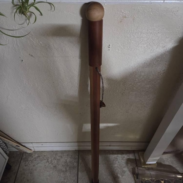 Standing Black Bear, Natural Earth Tones Poplar Wood Walking Stick ...