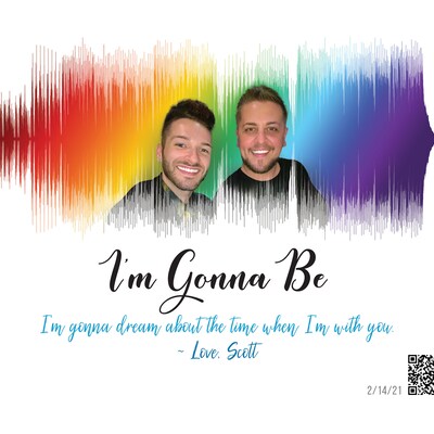 Custom Sound Wave With Lyrics, Printable Digital File, Soundwave Art ...