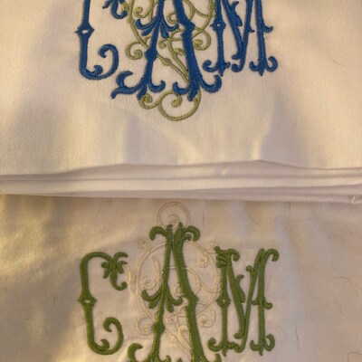 Monogrammed Sheet Set - Etsy