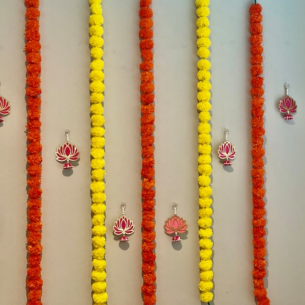 Fast Ship 2 Piece Handmade Rajasthani Strings Beaded Indian Wall ...
