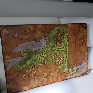 Washington World of Warcraft Style Map - Etsy