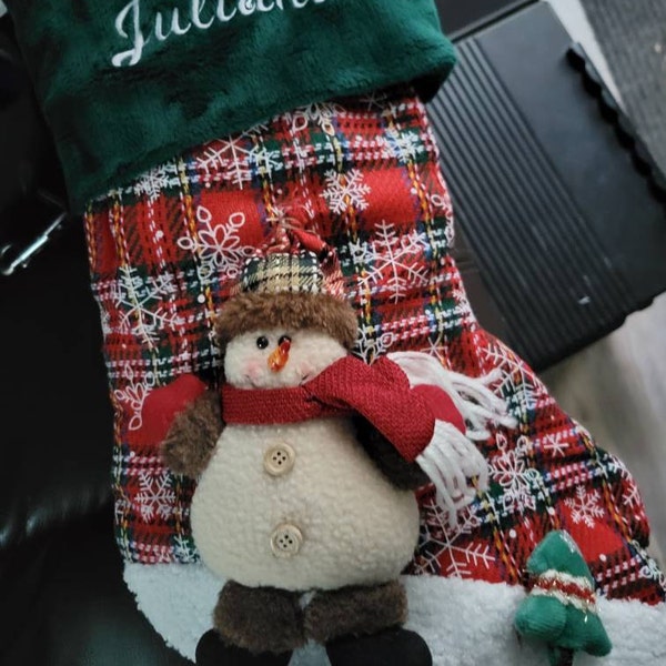 Personalized Christmas Sack Monogrammed Xmas Sack With Name Santa Sack ...