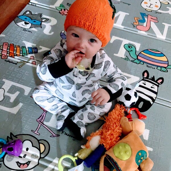 Pumpkin Hat Baby Candy Corn Hat Newborn Fall Baby Toddler Fall Hats ...