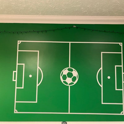 Football Pitch Wall Art Sticker Sports Soccer Bedroom Vinyl Decal - Etsy UK